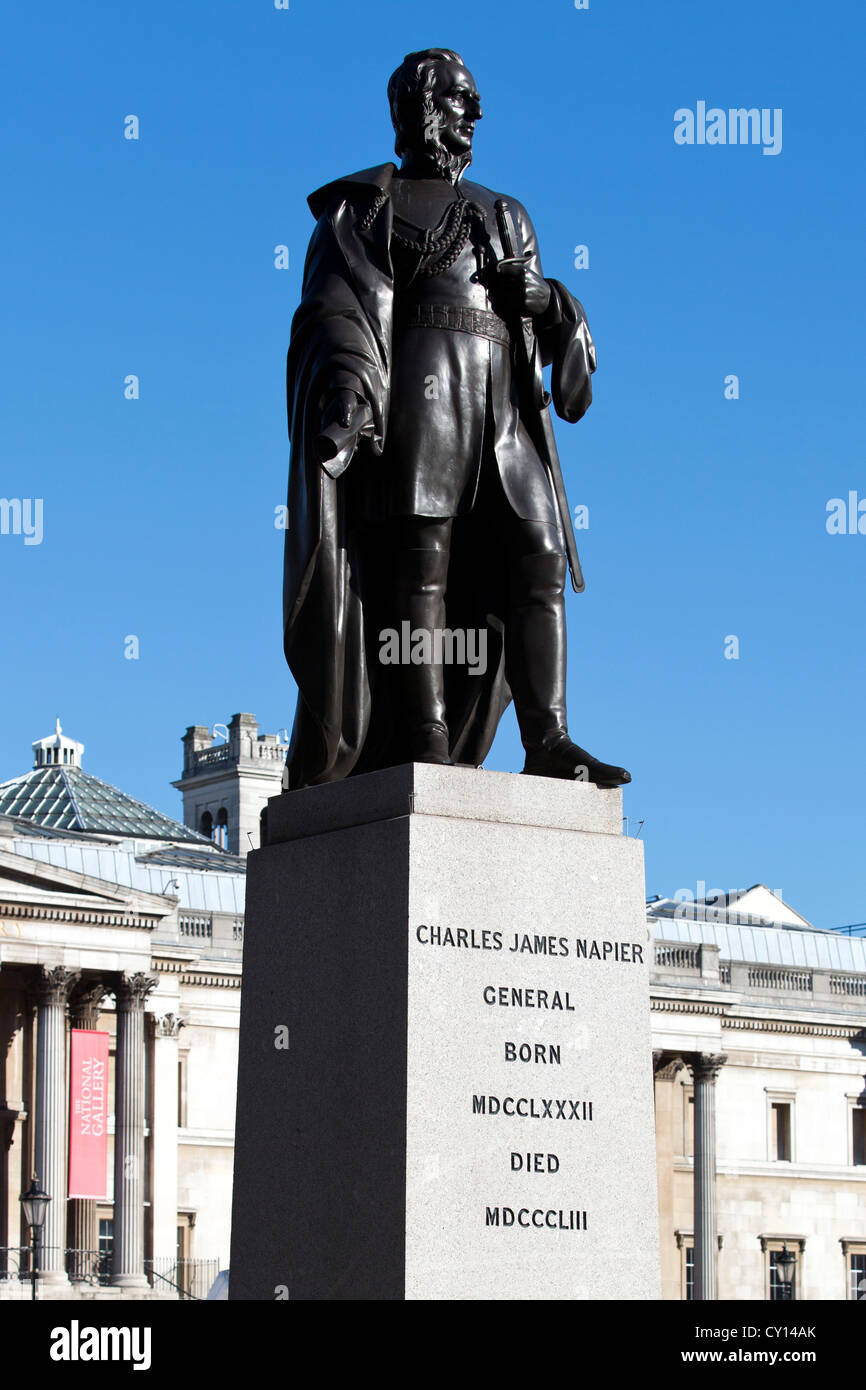 Bronze statue of Sir Charles Napier by George Gamon Adams, Trafalgar ...