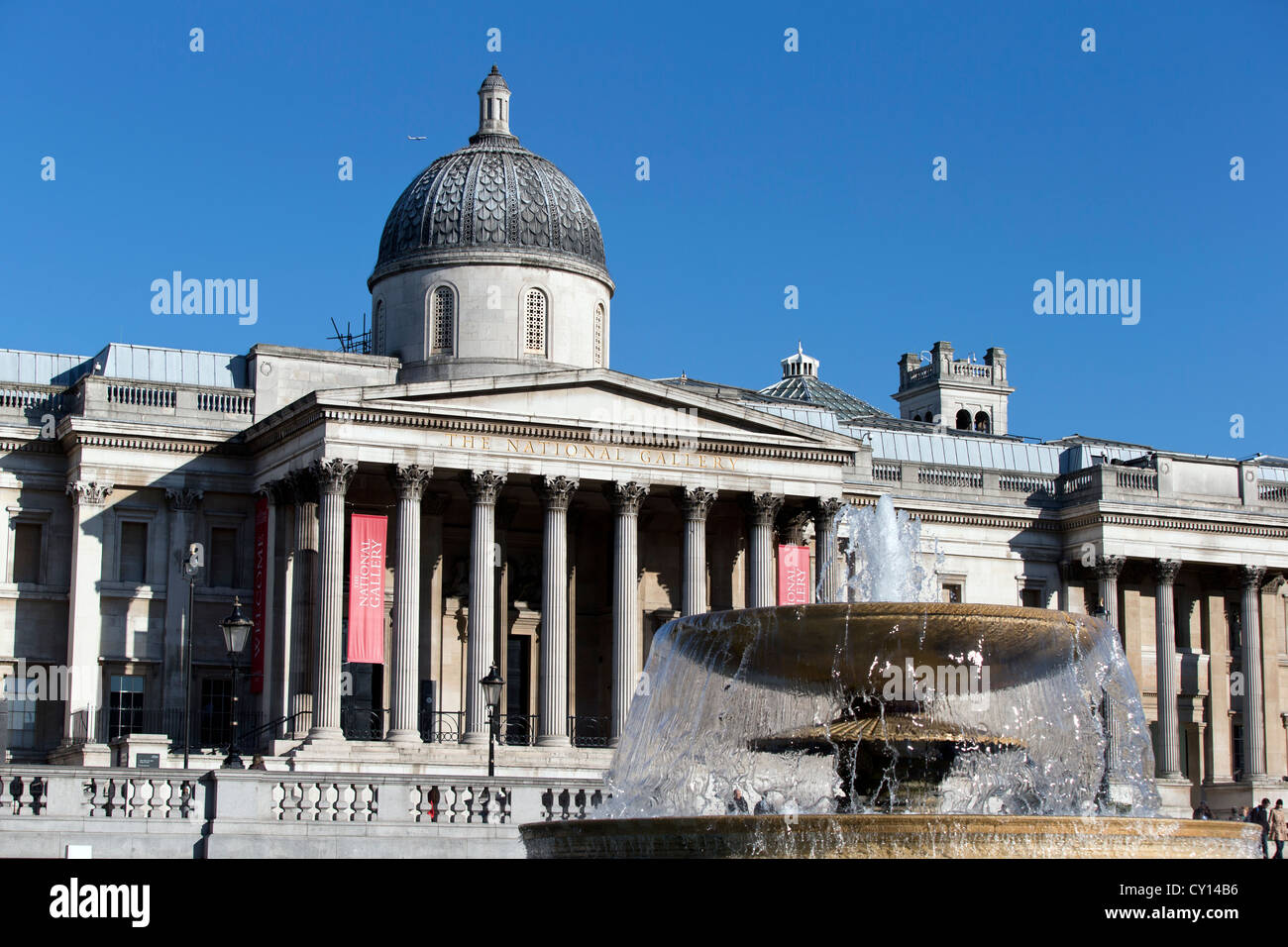 The National Gallery, Trafalgar Square, London, England, UK Stock Photo ...