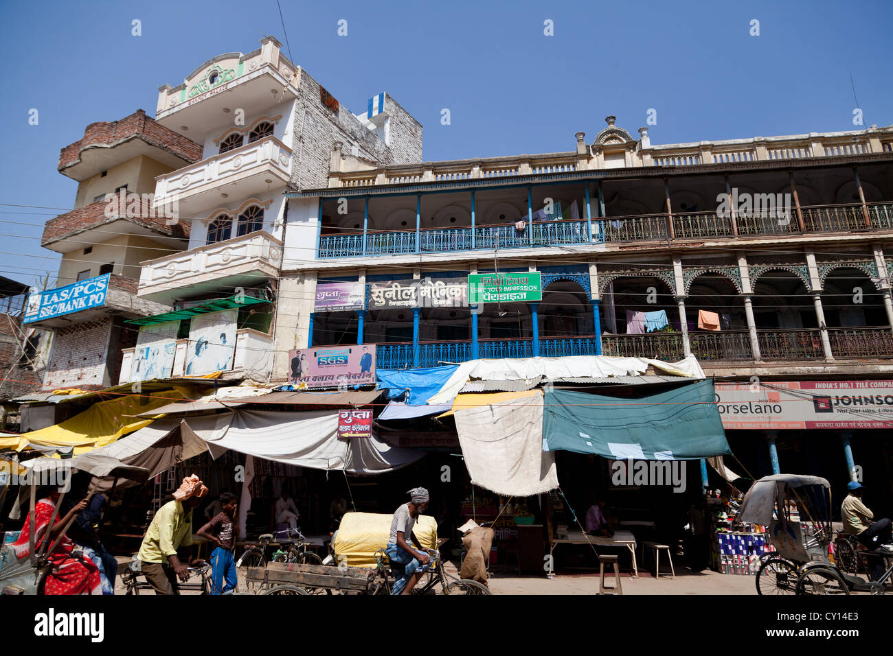 Typical Architecture in Varanasi, India Stock Photo - Alamy