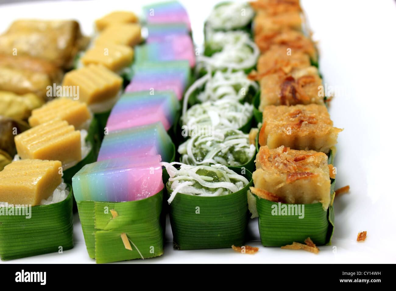A mini Thai sweets of various kinds Stock Photo - Alamy