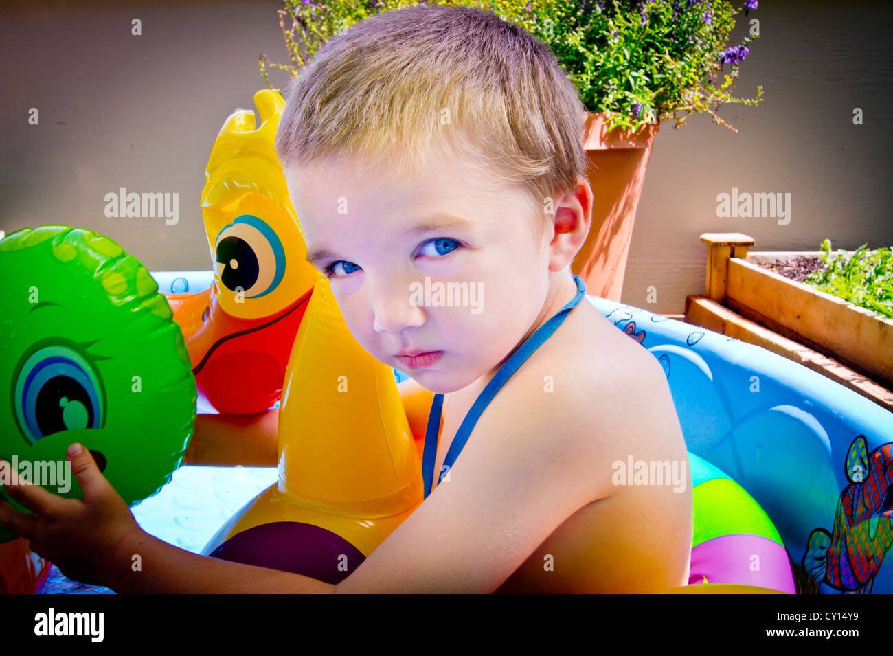Five year old child sits hi-res stock photography and images - Alamy