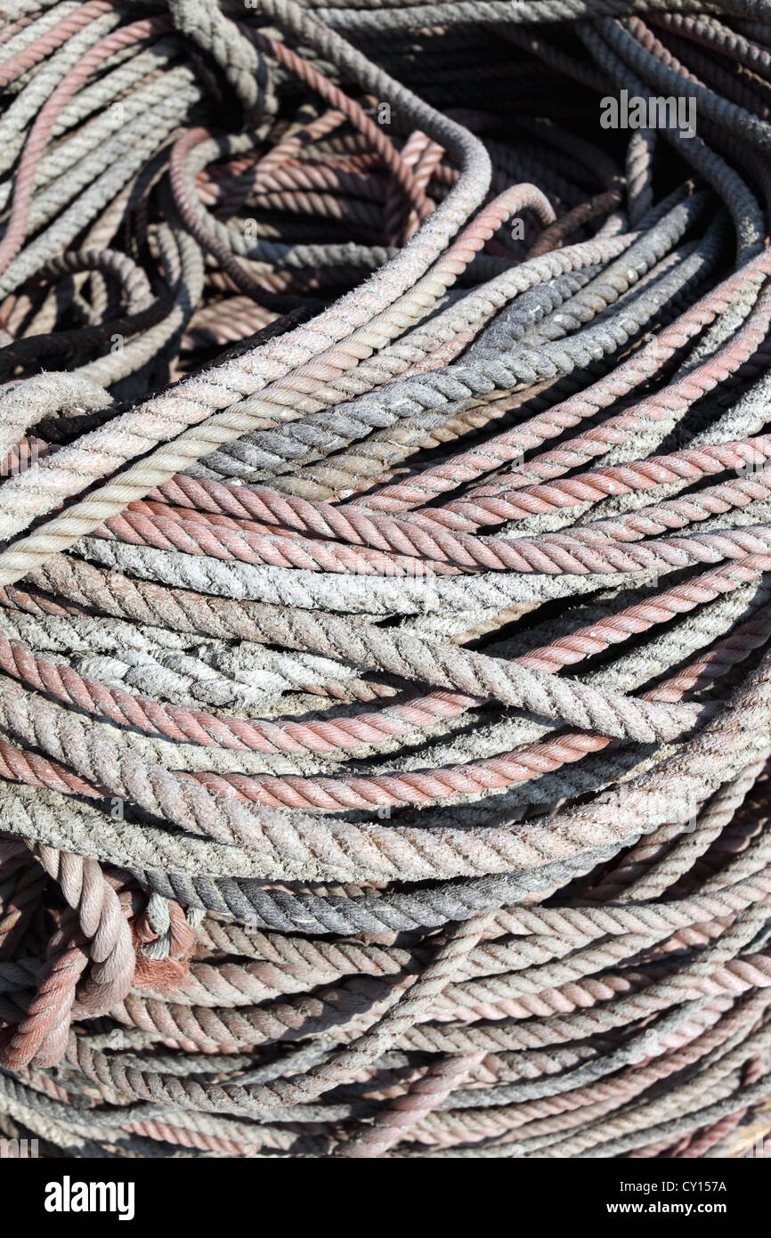 Rope cable pile hi-res stock photography and images - Alamy