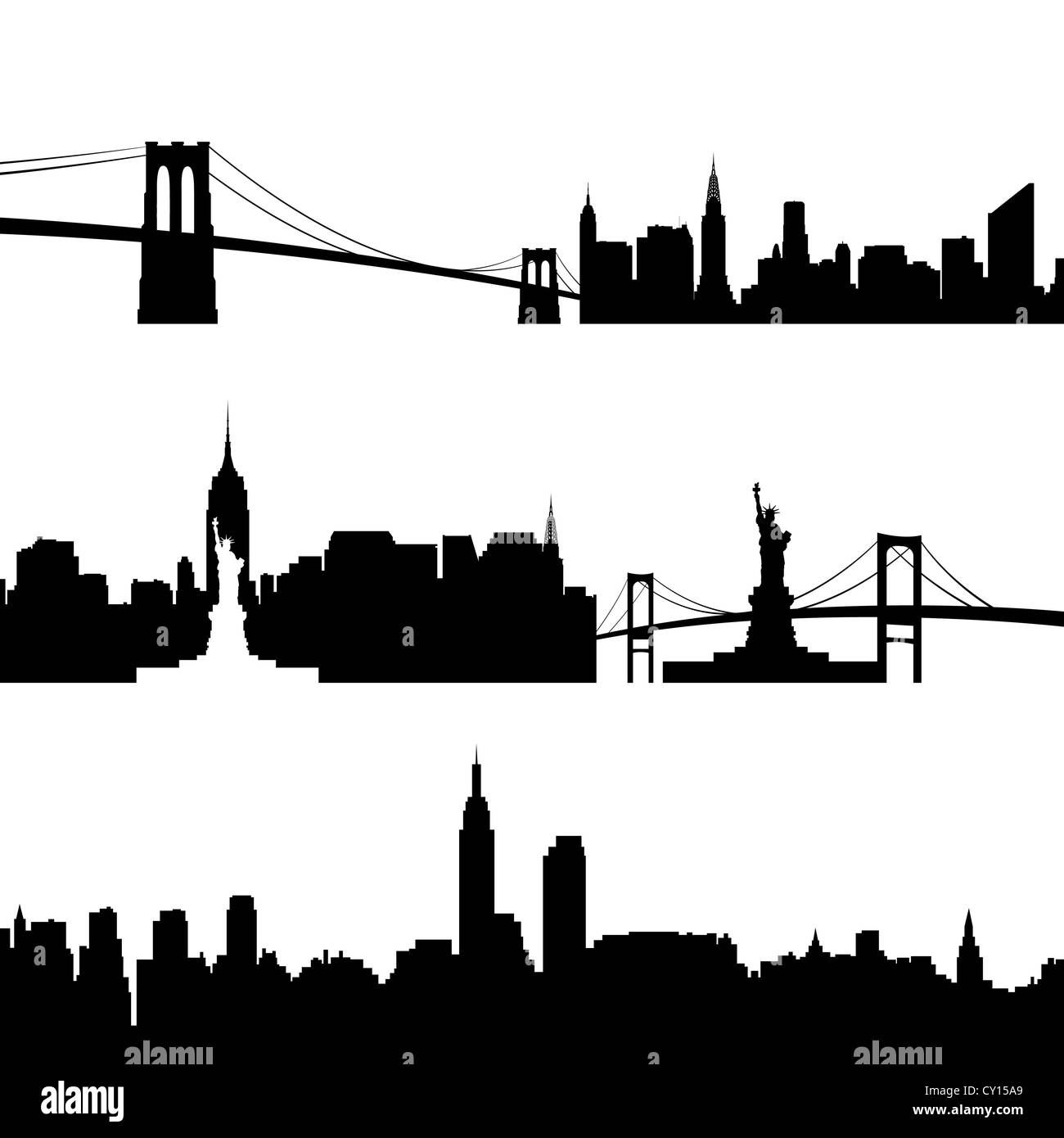 Contours of buildings and constructions. Illustration on white ...