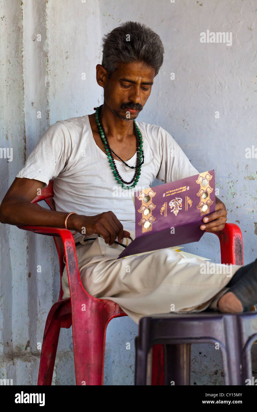 Indian Man at the Ghats in Varanasi, India Stock Photo - Alamy