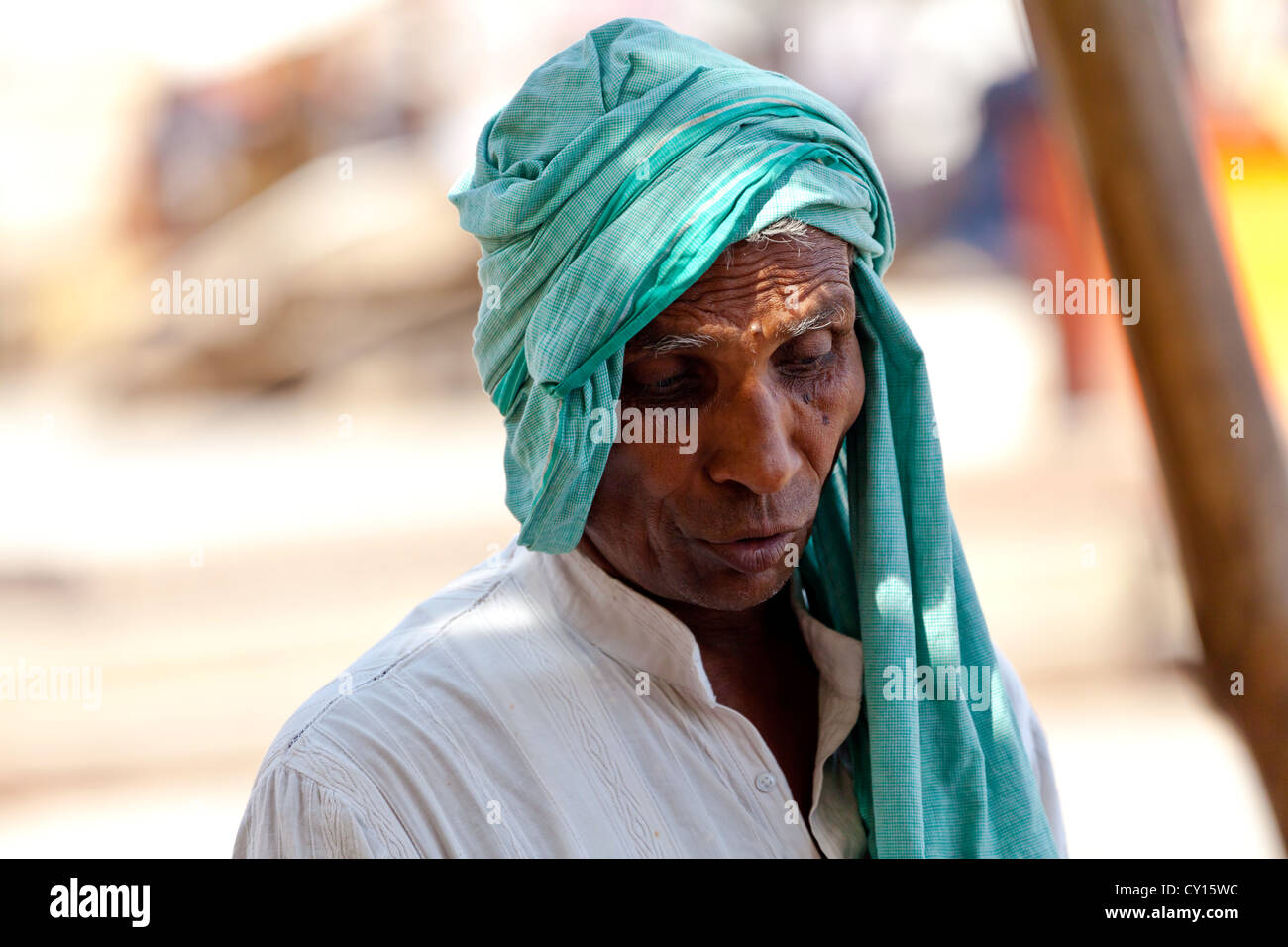 Portrait of a Man in Varanasi, India Stock Photo - Alamy