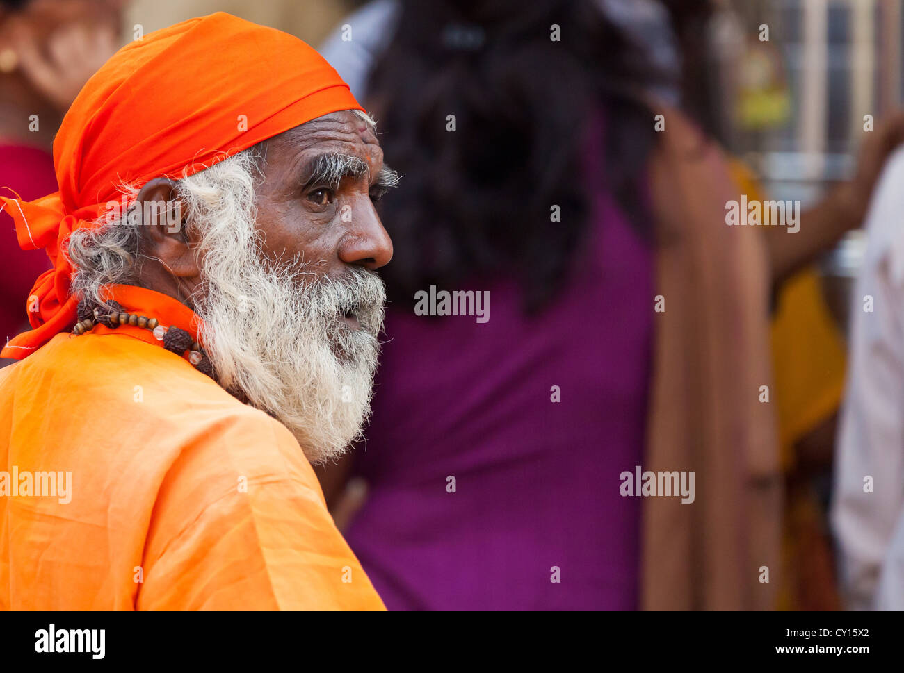 Portrait of a Man in Varanasi, India Stock Photo - Alamy