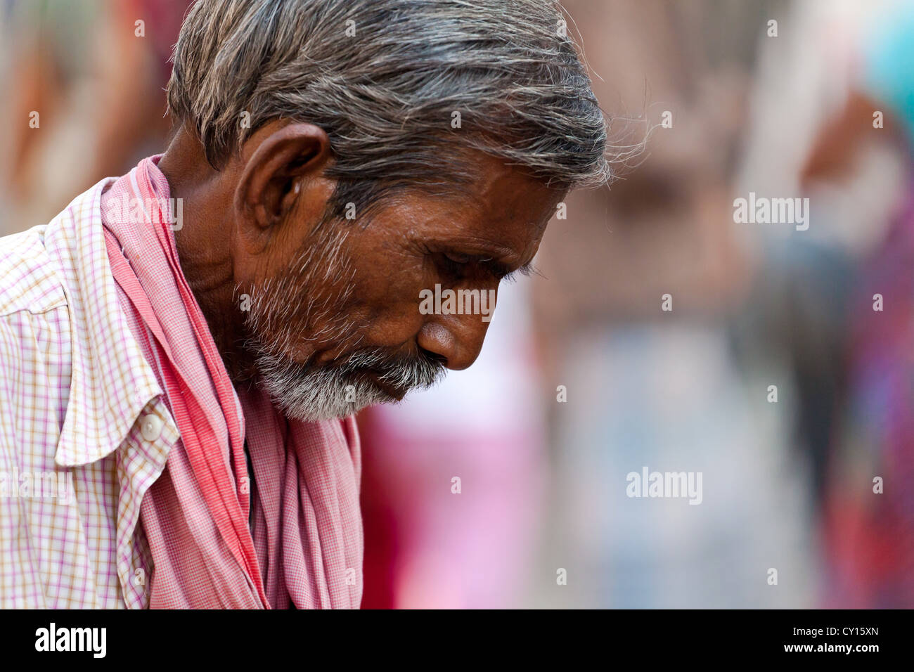 Portrait of a Man in Varanasi, India Stock Photo - Alamy