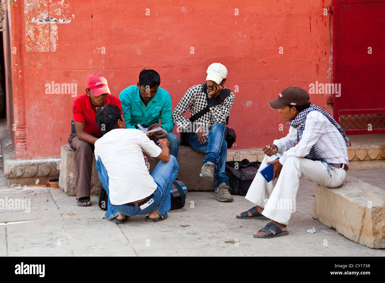 Local Men in the Streets of Varanasi, India Stock Photo - Alamy