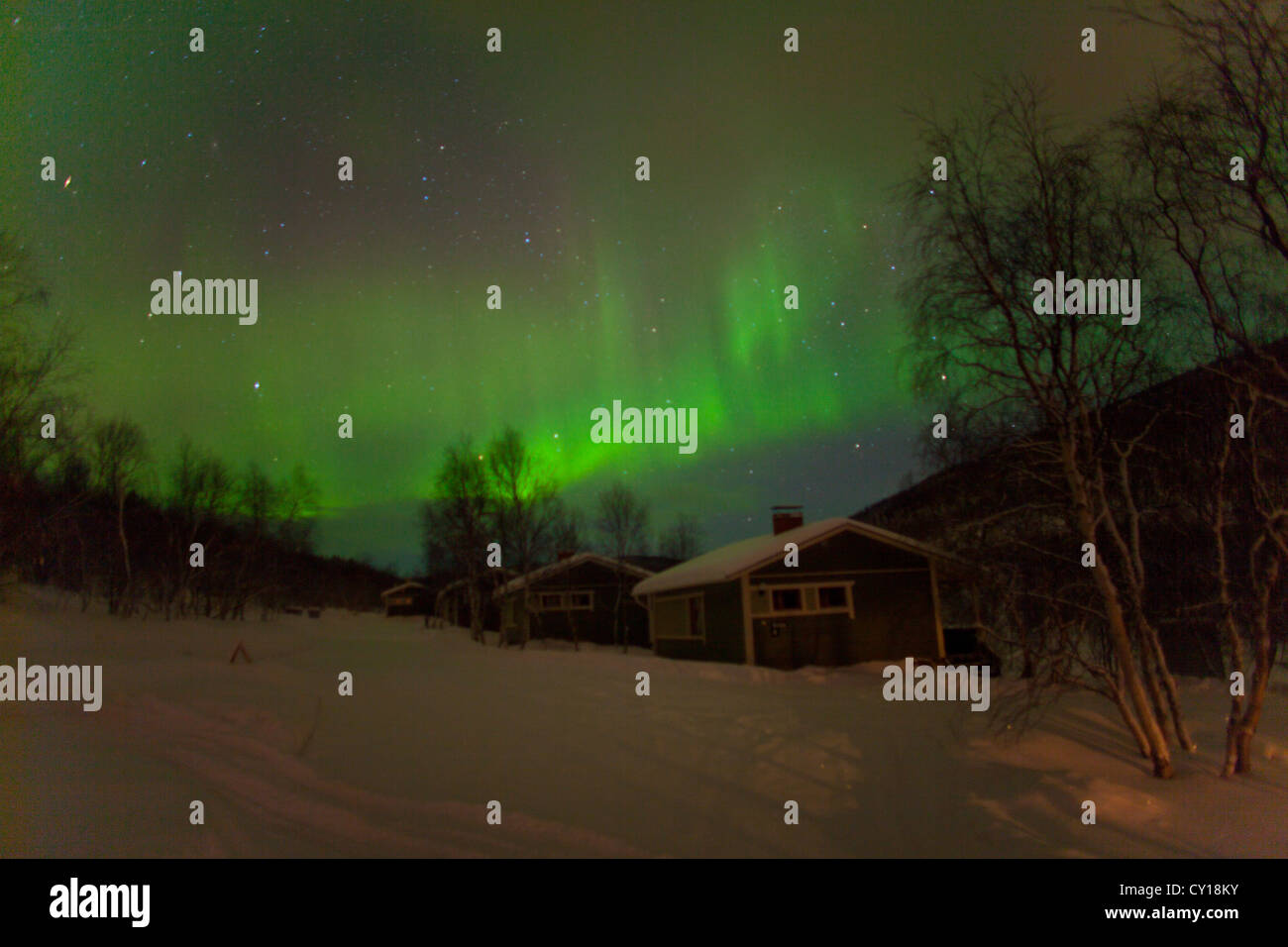 Finnish lapland northern lights hi-res stock photography and images - Alamy