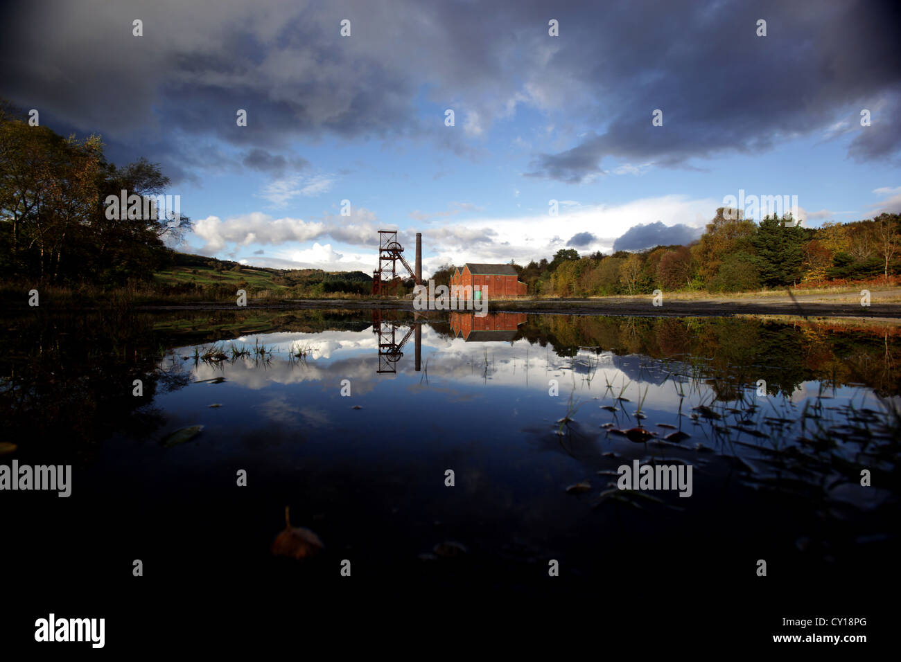 Old Colliery buildings at Cefn Coed Mining Museum, Crynant, Neath POort ...