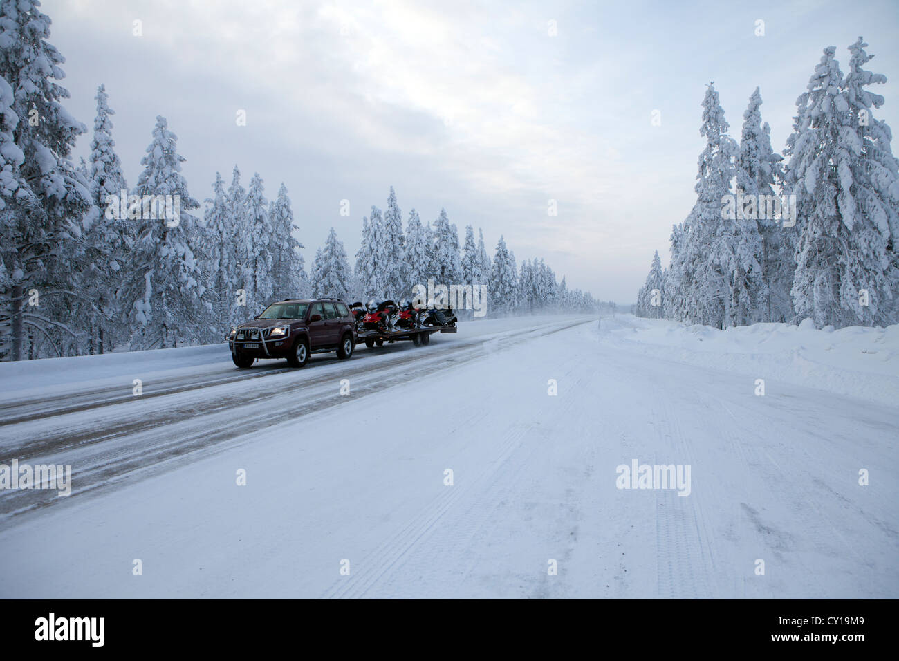 road in Northern Finland Stock Photo - Alamy