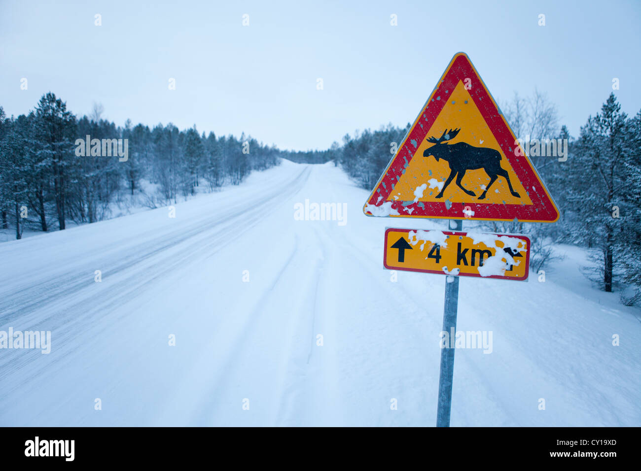 Finnish road sign hi-res stock photography and images - Alamy