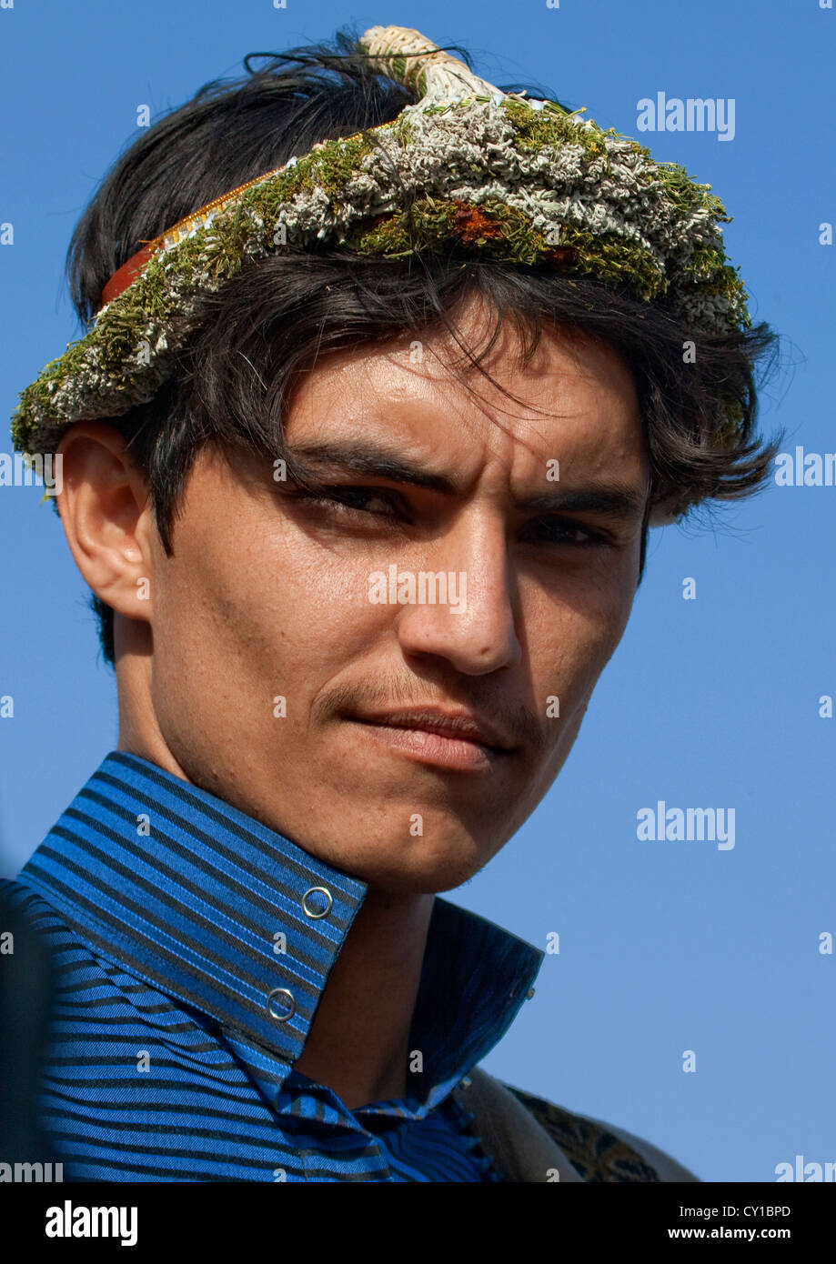 Flower Man From Asir, Saudi Arabia Stock Photo - Alamy