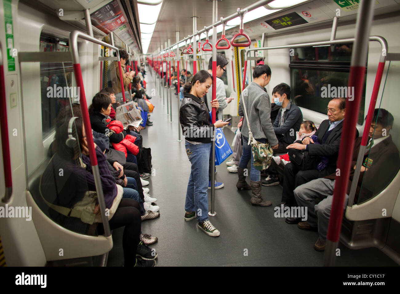 Hongkong subway system Stock Photo - Alamy