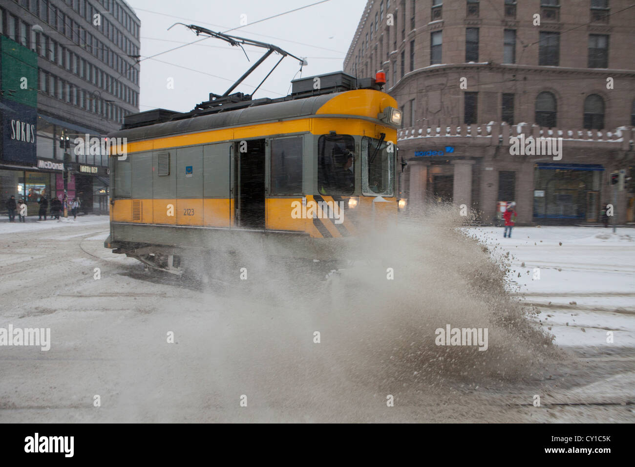 Clearing snow train hi-res stock photography and images - Alamy