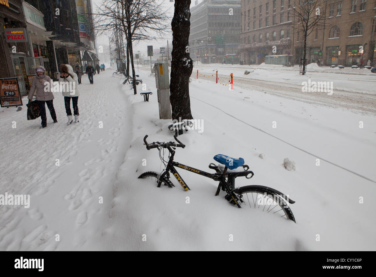 snow in helsinki Stock Photo - Alamy
