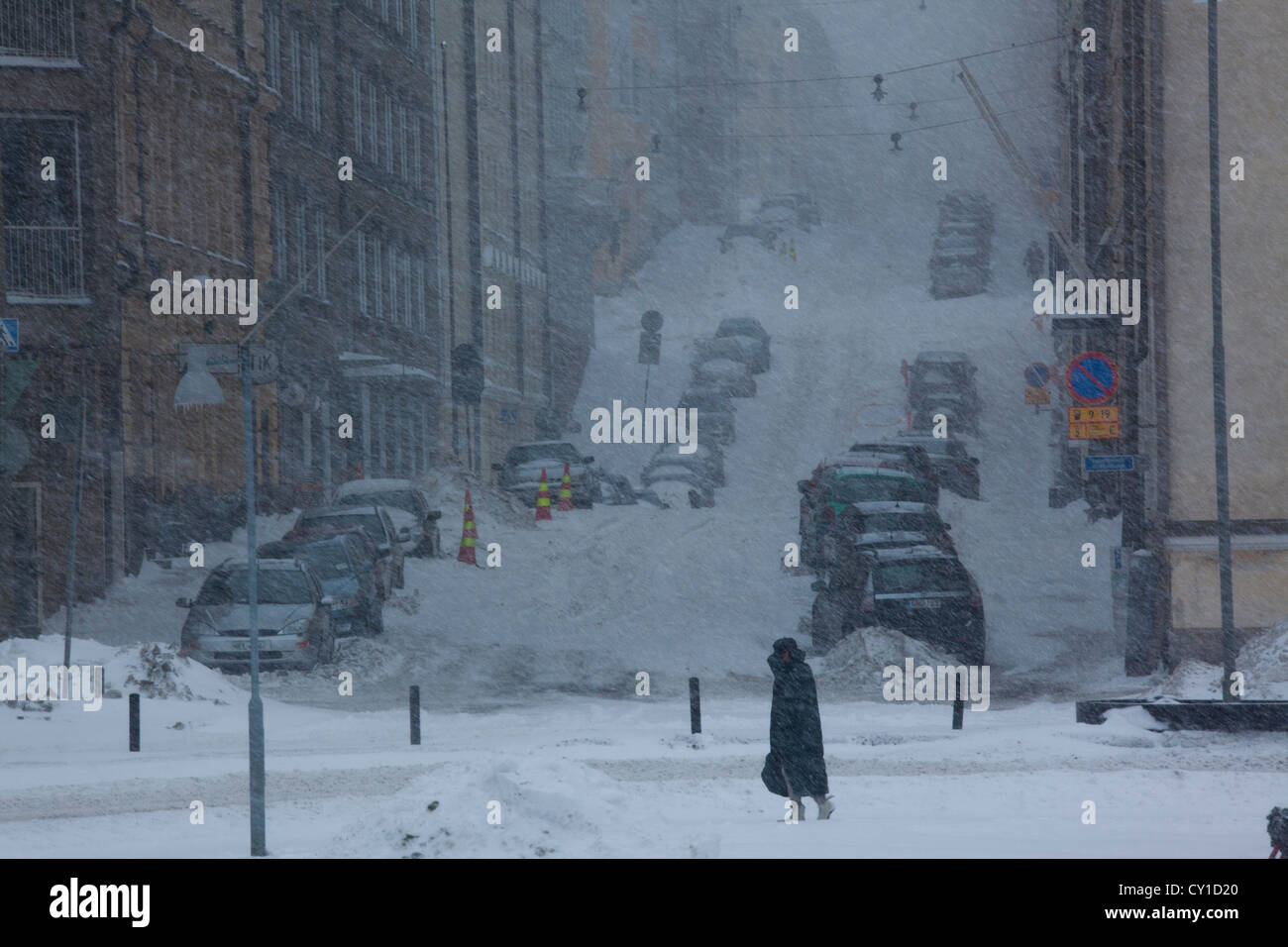 snow in helsinki Stock Photo - Alamy