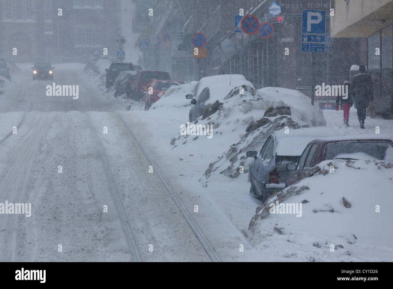 snow in helsinki Stock Photo - Alamy