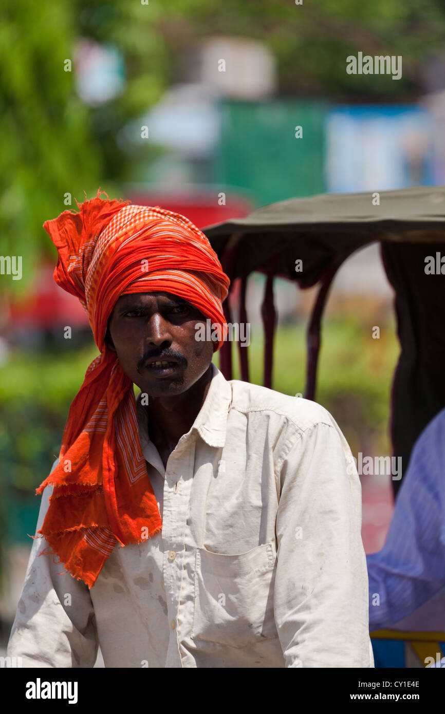 Rickshaw Driver in Varanasi, India Stock Photo - Alamy