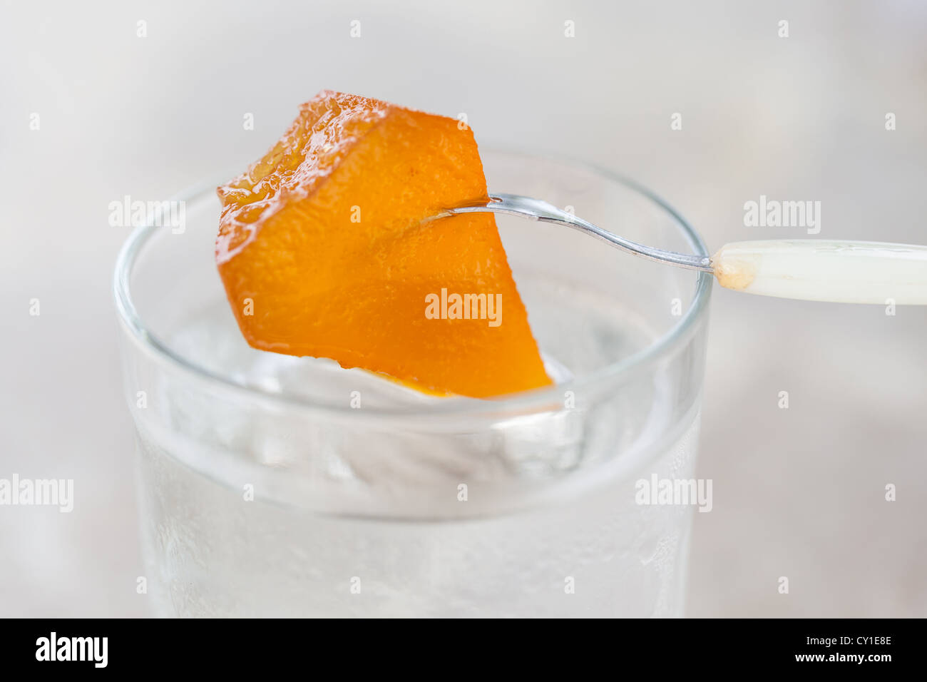 Kabak (preserved pumpkin in sugar syrup), Karaagac village, North ...