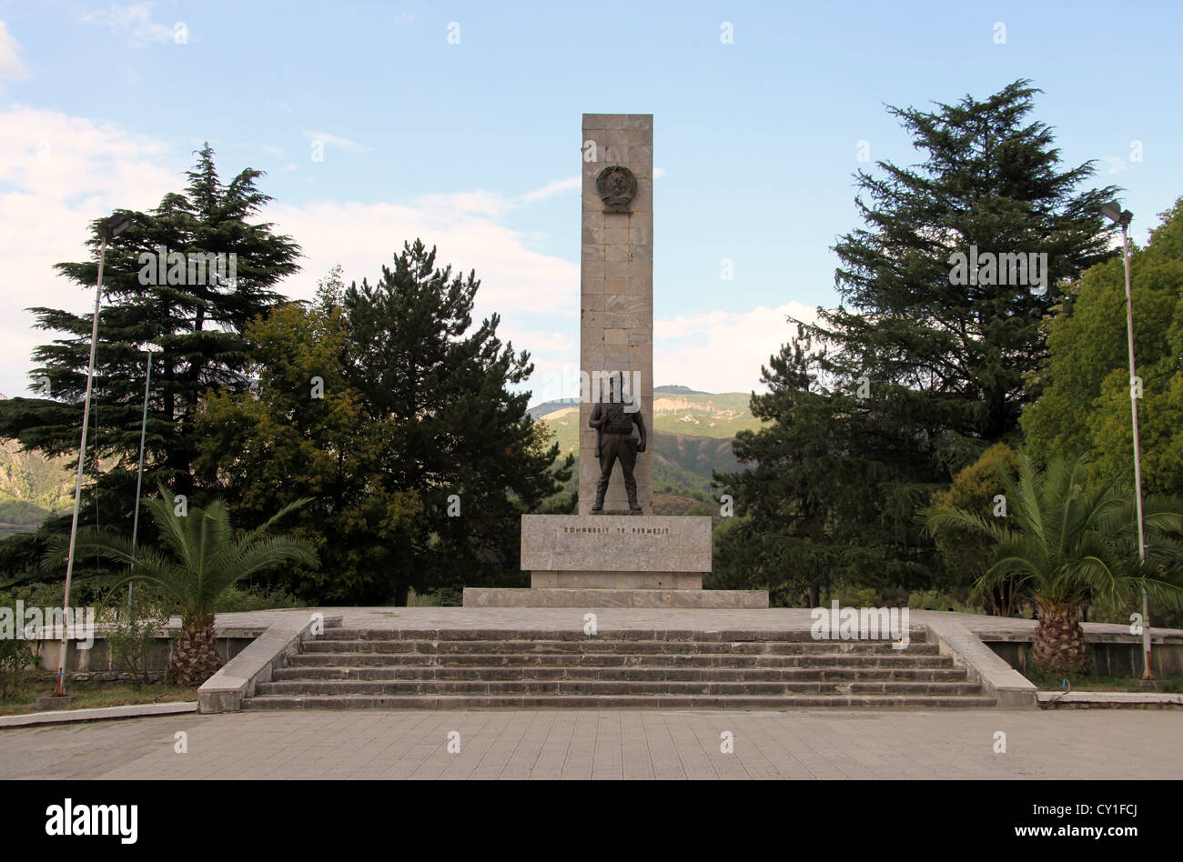 Monument in Permeti Stock Photo - Alamy