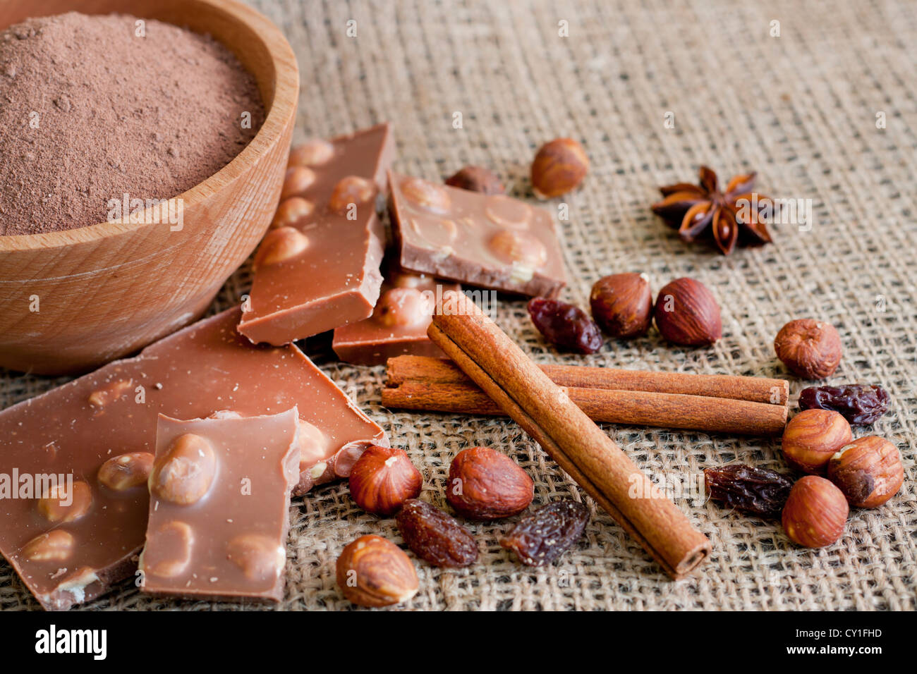 Chocolate ingredients hi-res stock photography and images - Alamy