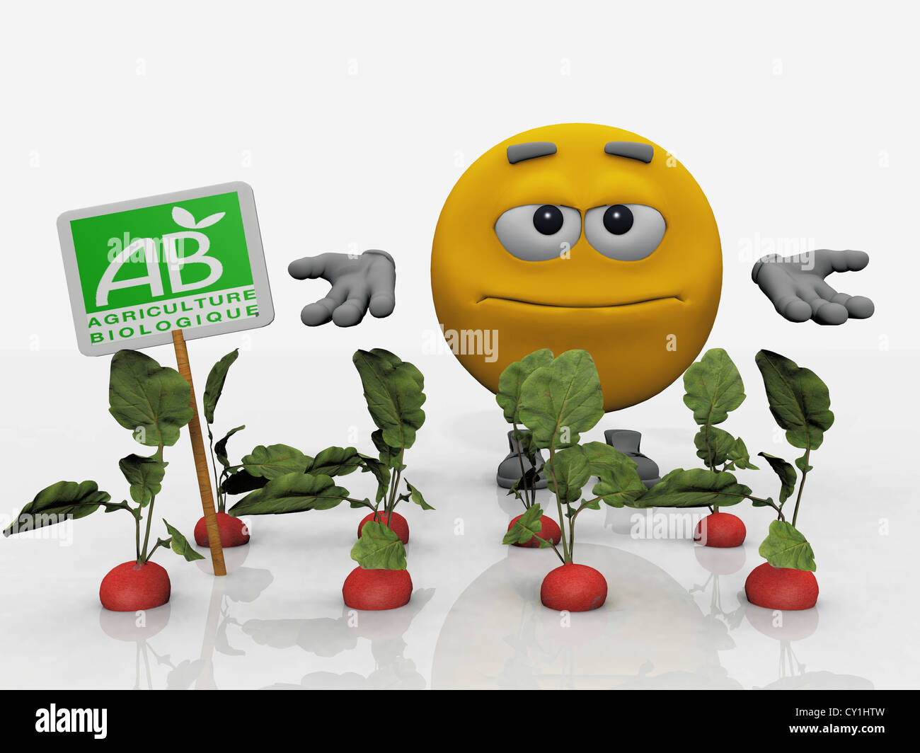 the smiley and biological agriculture Stock Photo - Alamy