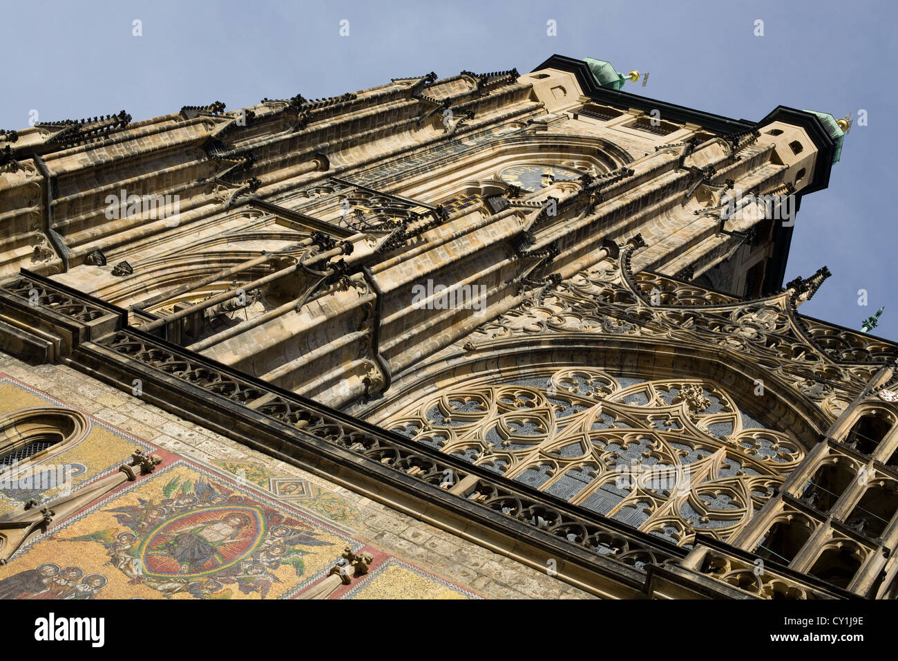 Prague Castle biggest castle in the world Abstract view of the castle ...