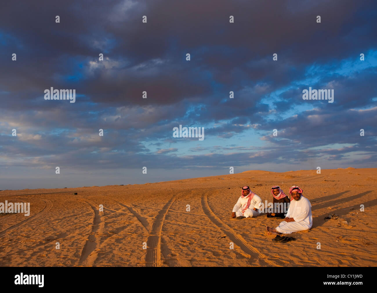Sunset In Nafoud Desert, Saudi Arabia Stock Photo - Alamy