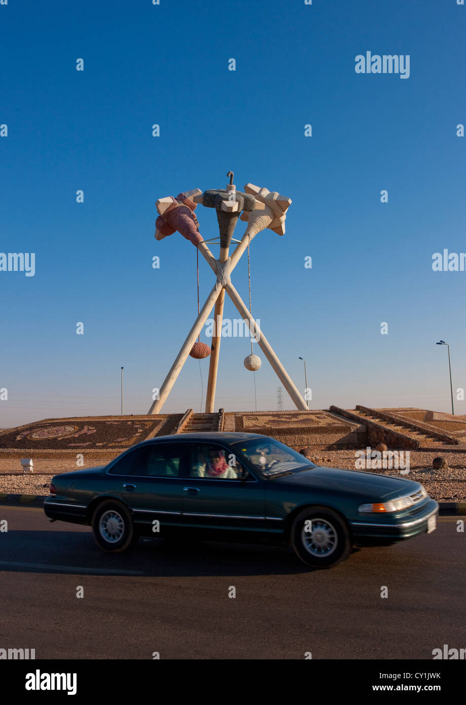 Roundabout In Saudi Arabia Stock Photo - Alamy
