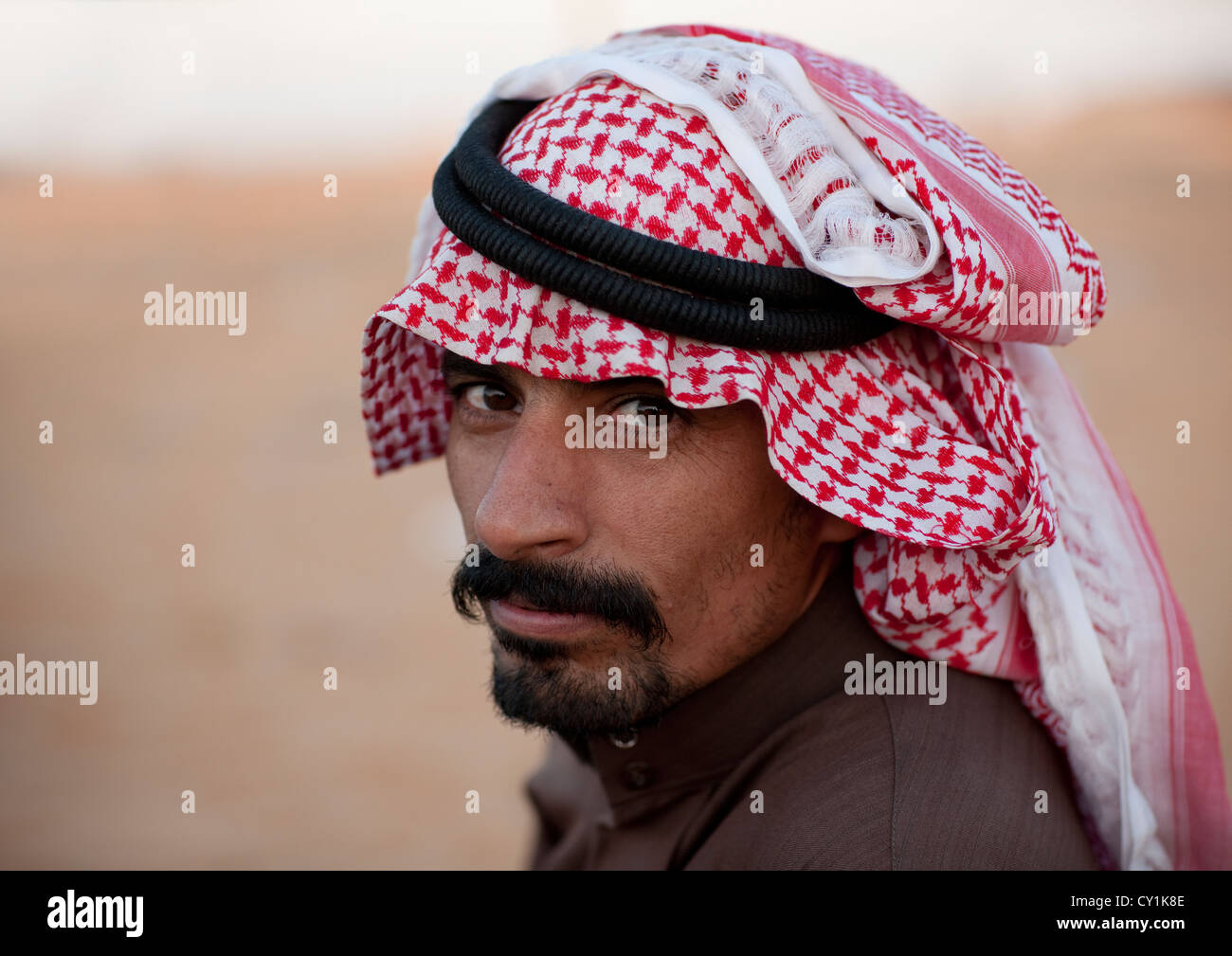 Beduin In Sakakah Desert, Saudi Arabia Stock Photo - Alamy