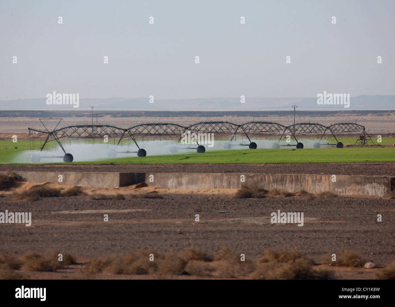 Watering the desert saudi arabia hi-res stock photography and images ...