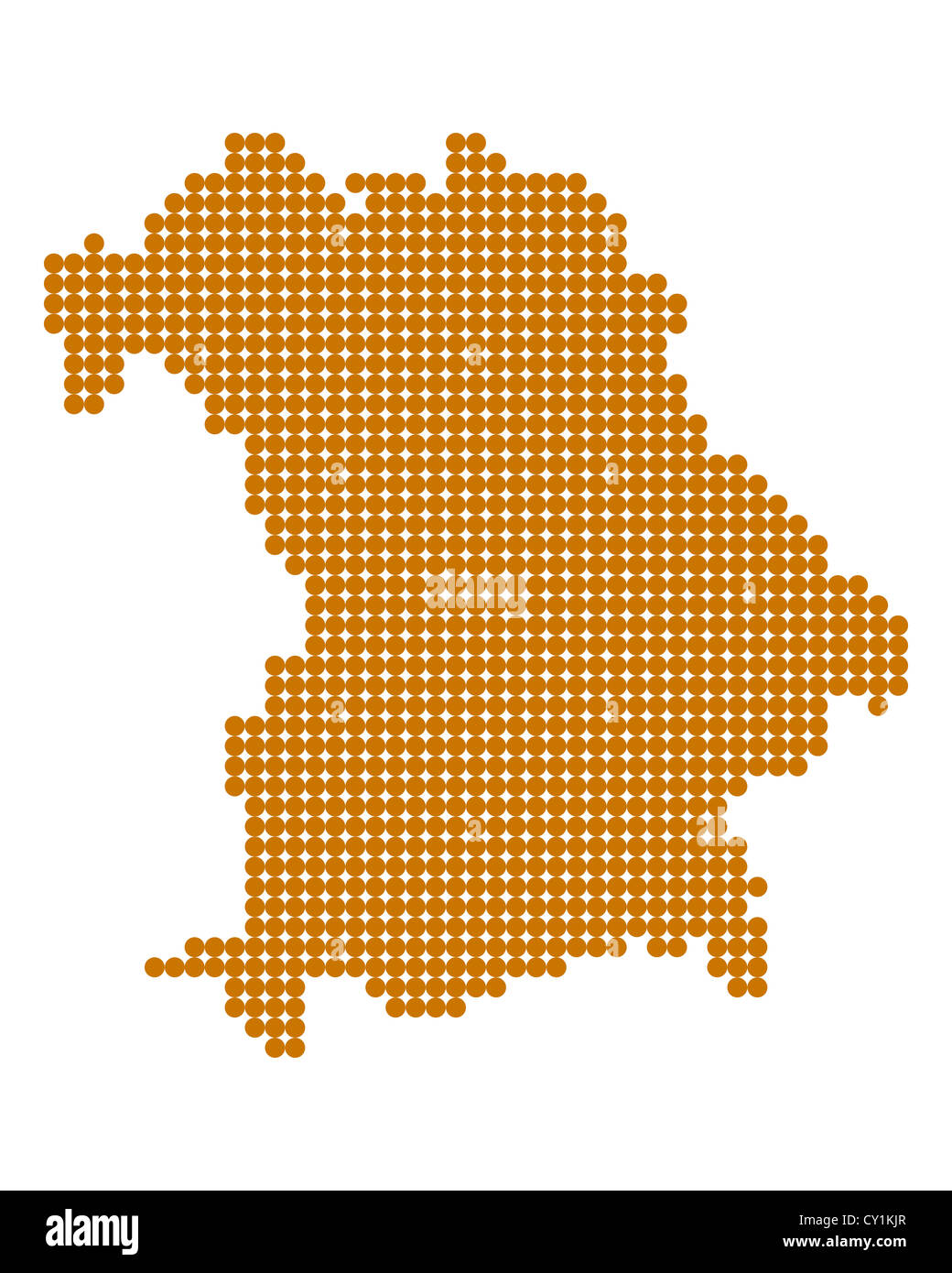 Map of Bavaria Stock Photo - Alamy