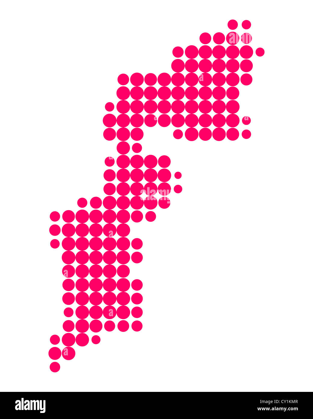 Map of Burgenland Stock Photo - Alamy