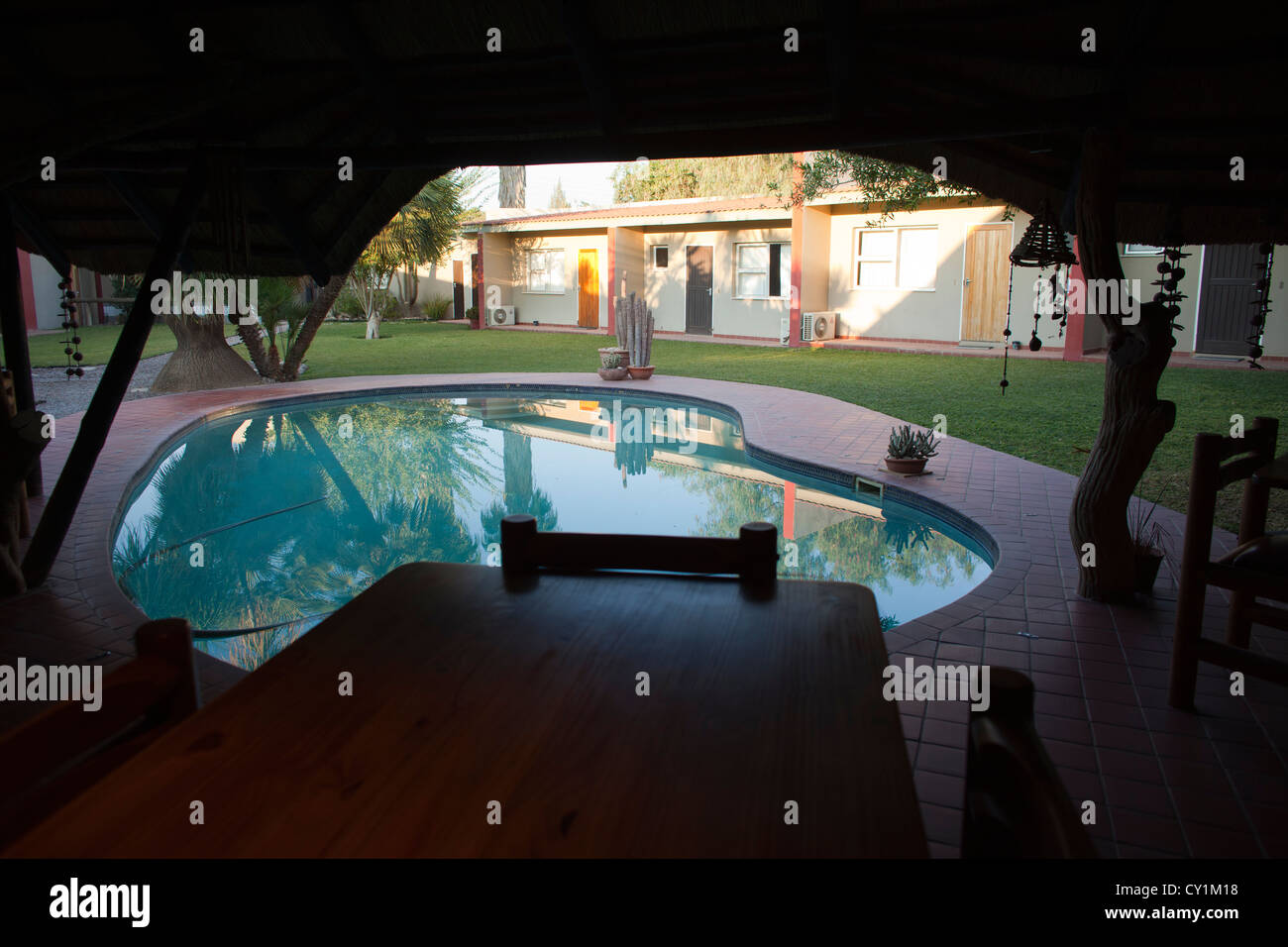 hotel in Opuwo, namibia Stock Photo - Alamy