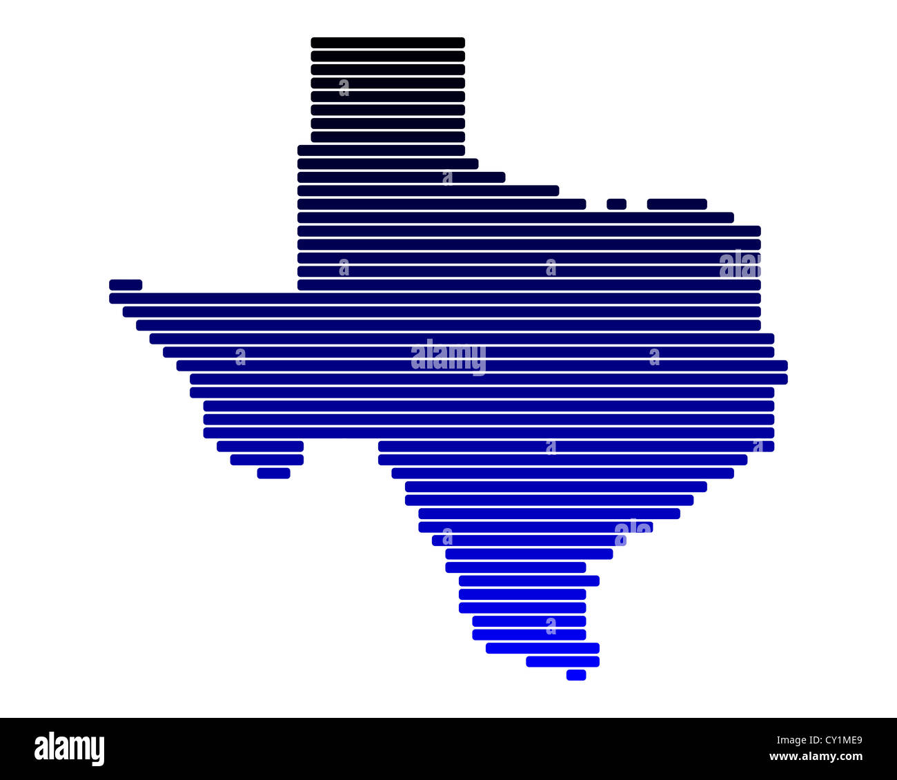Map of Texas Stock Photo - Alamy