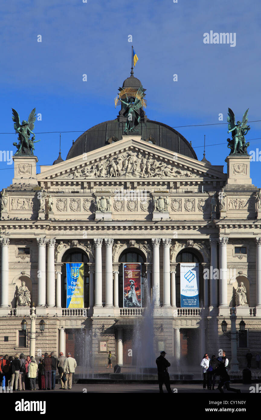 Ukraine, Lviv, Opera House Stock Photo - Alamy