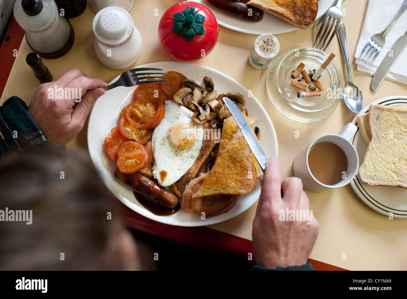 A full-English breakfast Stock Photo - Alamy