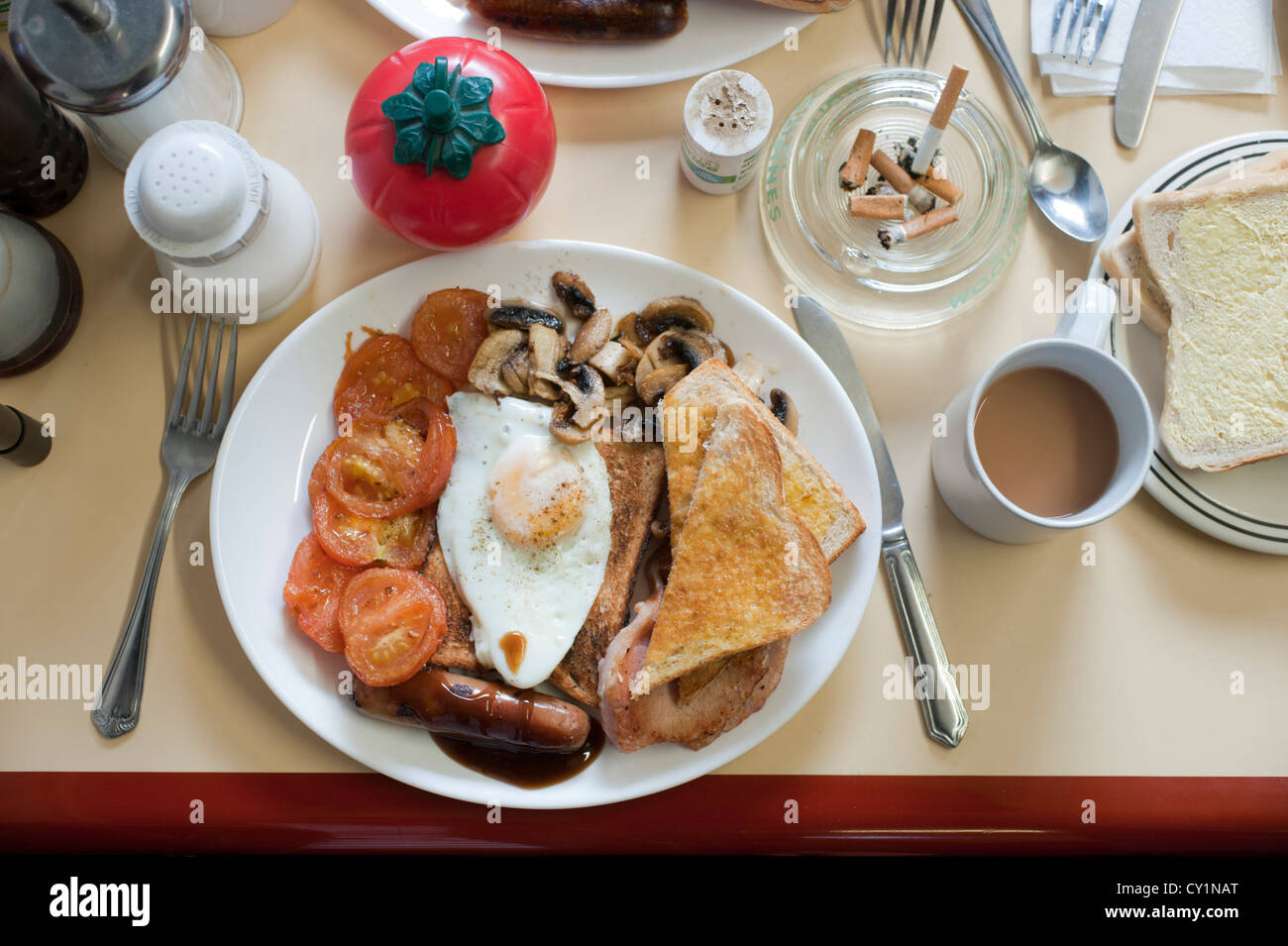 A full-English breakfast Stock Photo - Alamy