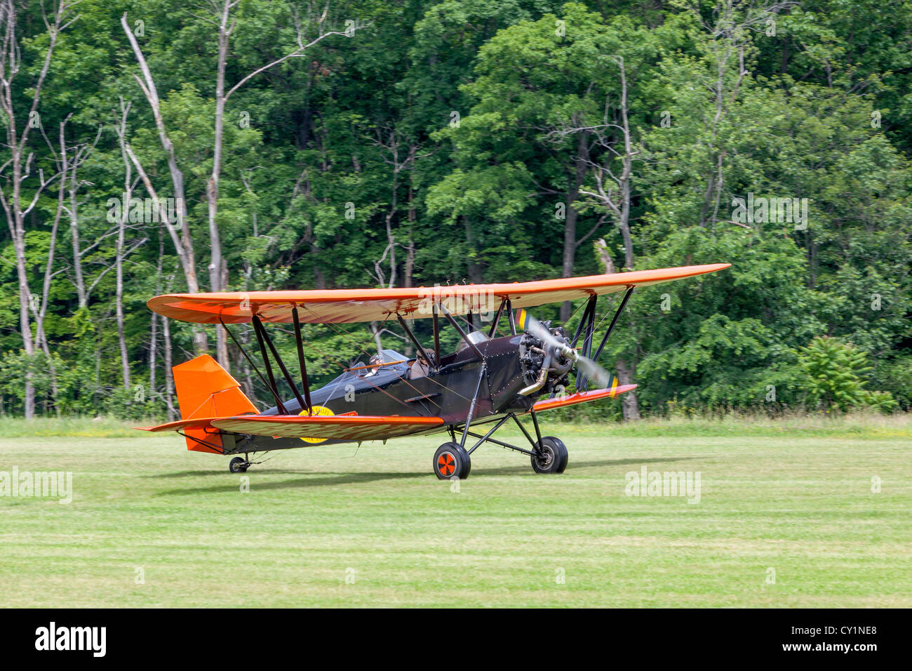 New Standard D-25 antique biplane Stock Photo - Alamy