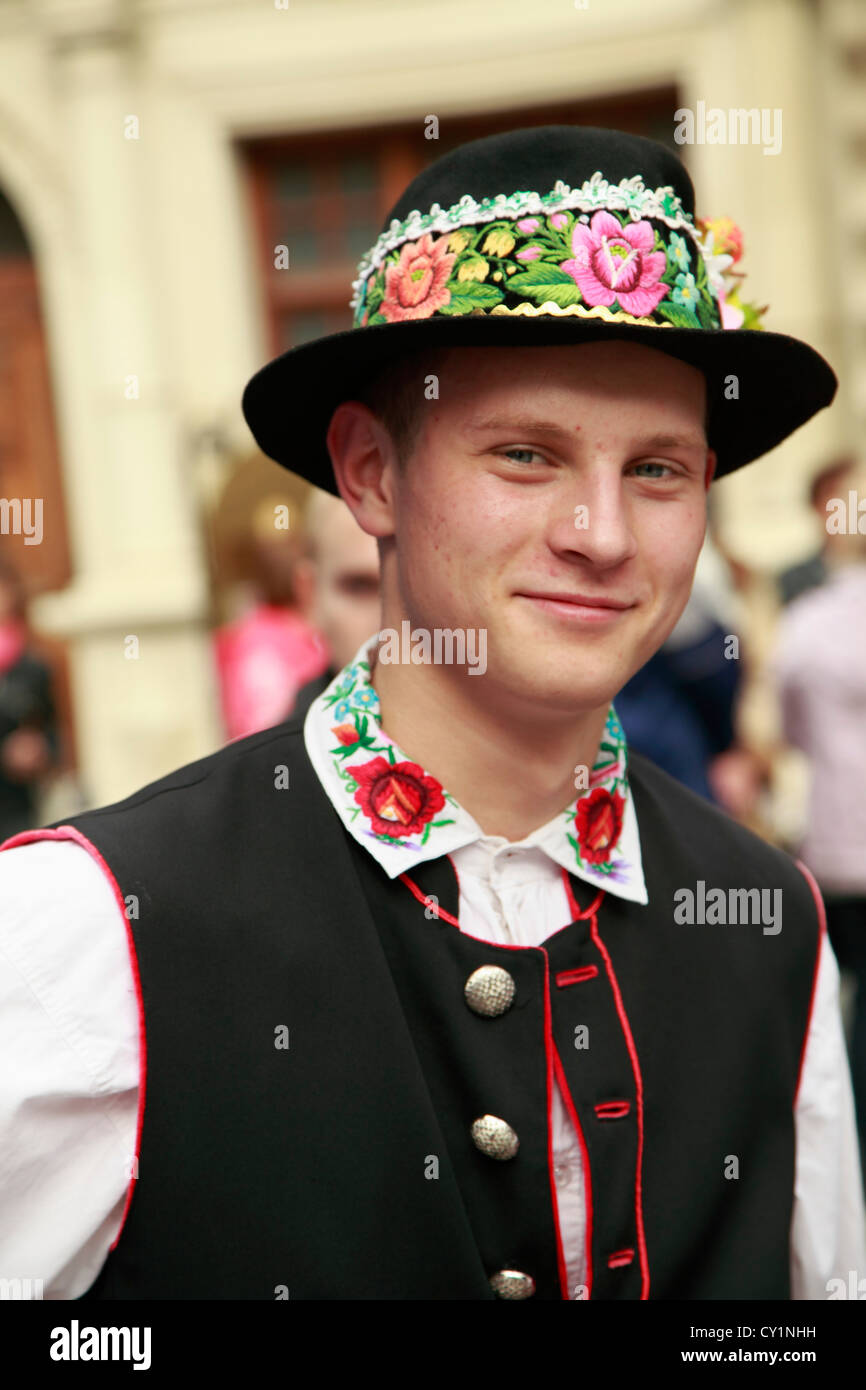 Ukraine, Lviv, young man in traditional dress Stock Photo - Alamy
