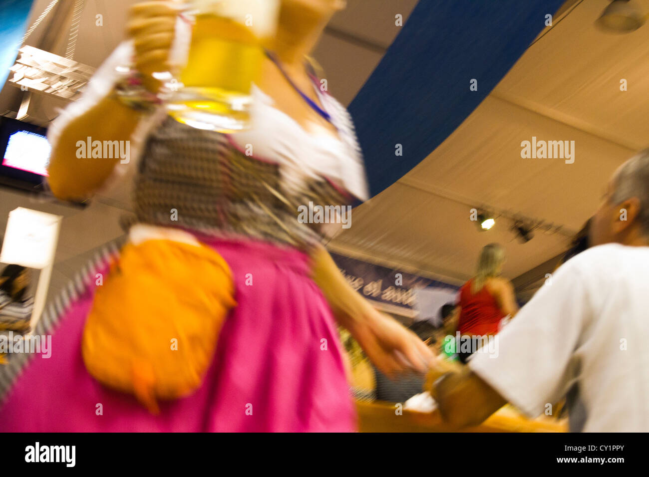 Oktoberfest scene German people living in Mallorca Spain Stock Photo ...