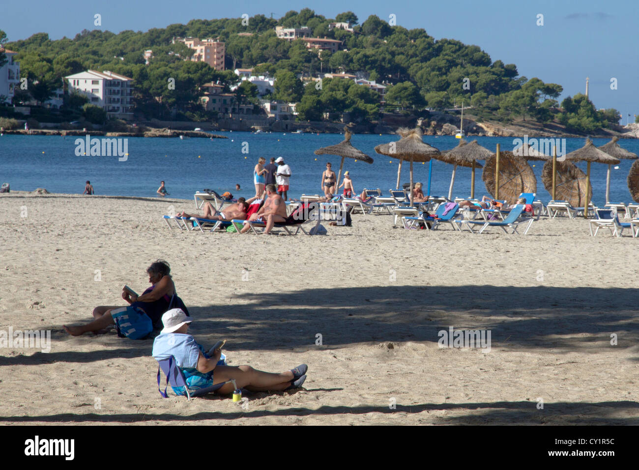 Santa Ponsa beach Mallorca Majorca Balearic islands Spain Europe ...
