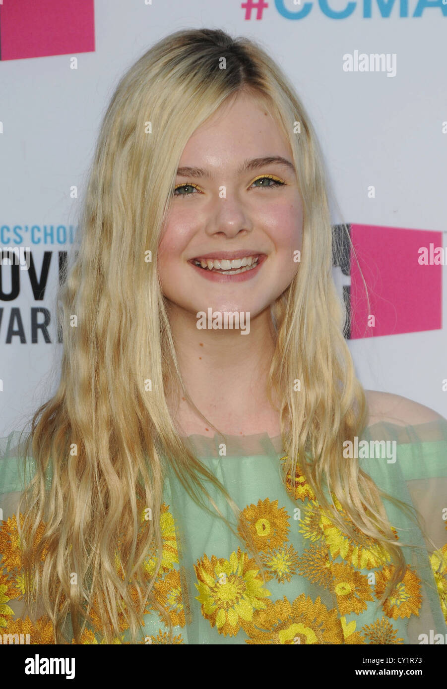 ELLE FANNING US film actress in January 2012. Photo Jeffrey Mayer Stock ...