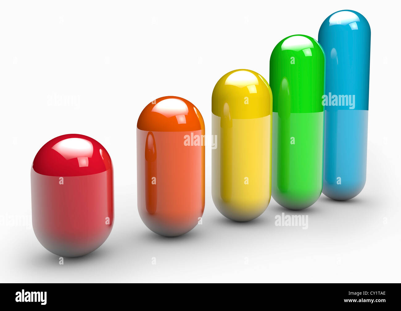 3d multi series bar chart hi-res stock photography and images - Alamy