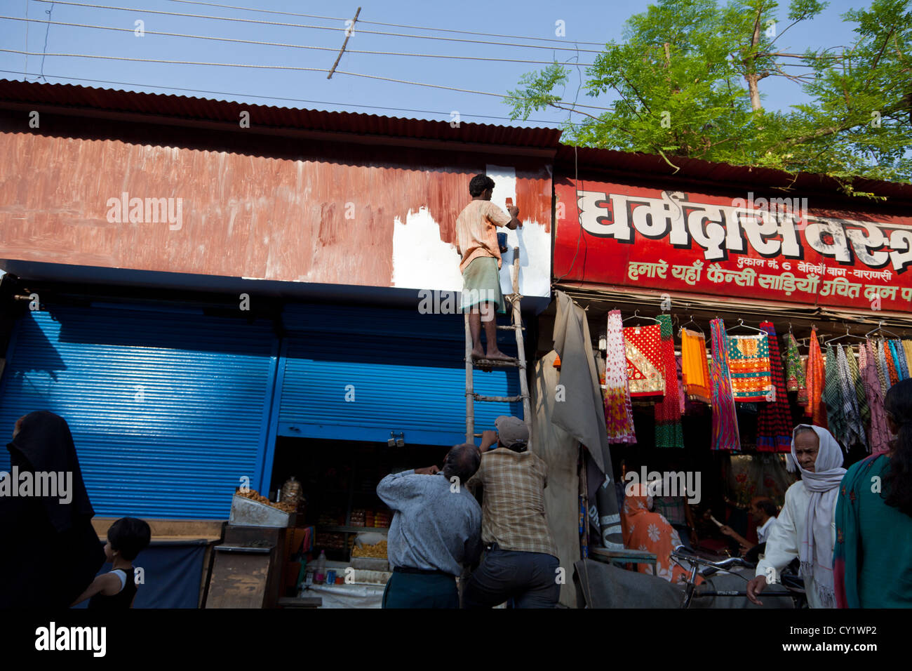 Typical Street Scenery in Varanasi, India Stock Photo - Alamy