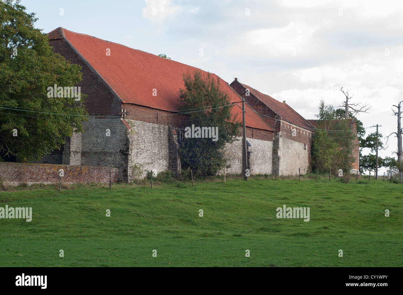 A view of Hougoumont Farm, a key tactical position in the Battle of ...
