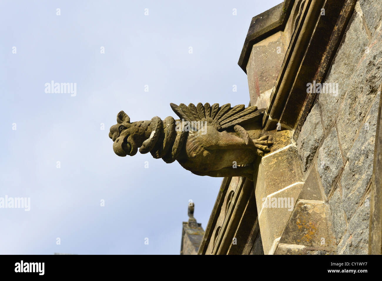 A Gargoyle at Fort Augustus Abbey, Loch Ness Scotland Stock Photo - Alamy