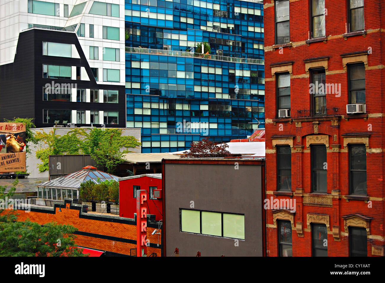 Chelsea Buildings from the High Line Park, New York Stock Photo - Alamy
