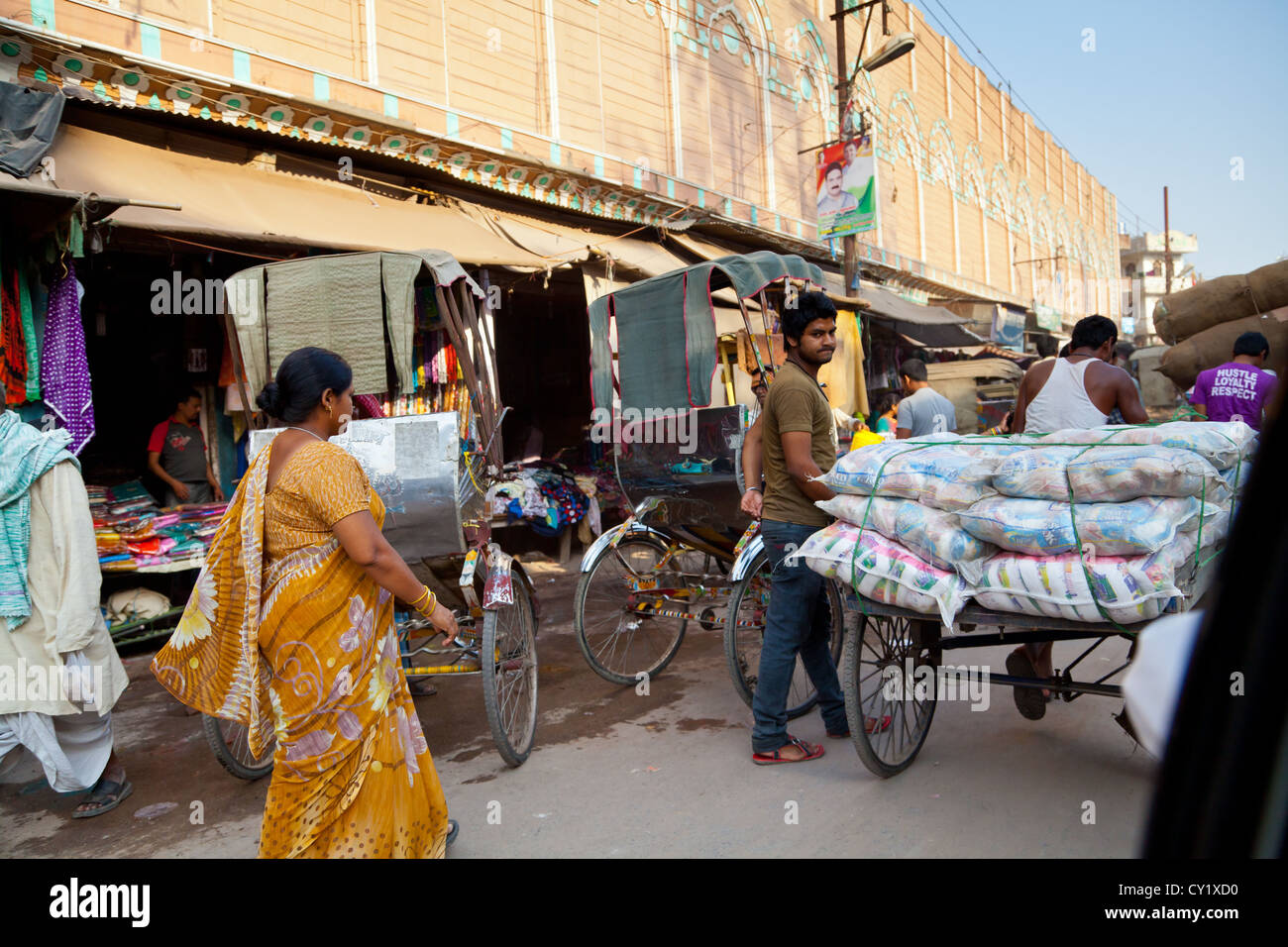 Typical Goods Transportation in Varanasi, India Stock Photo - Alamy